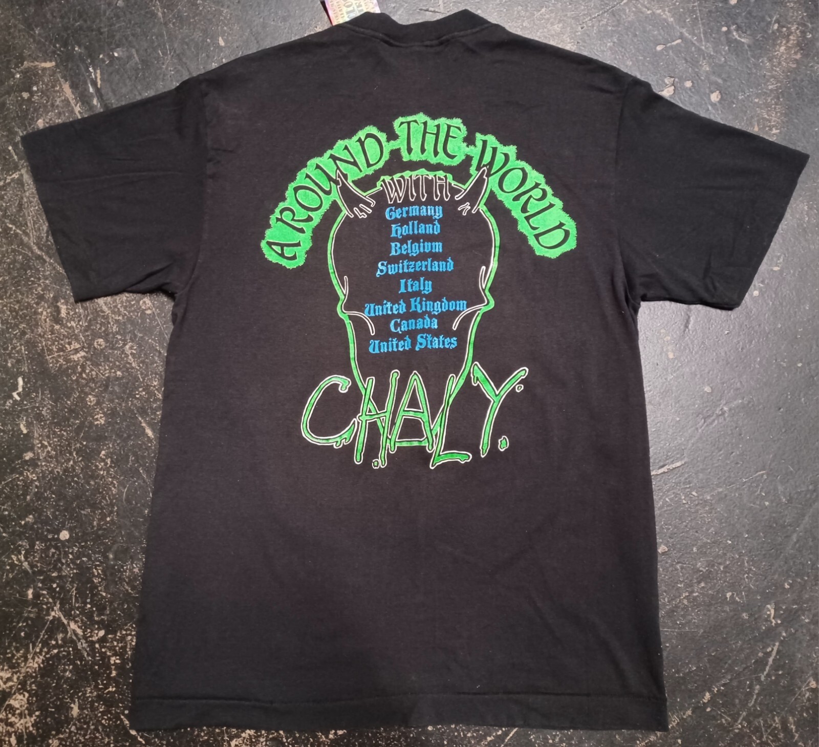 Vintage 1980s Overkill Heavy Metal Thrash Around The World Tour L Black ...