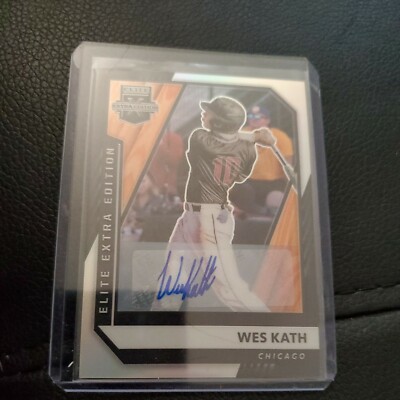 2021 Elite Extra Edition Optic Signatures Auto Holo #57 Wes Kath 25/25 ...