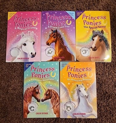 Princess Ponies Books 1-5 Paperbacks W/charms | eBay