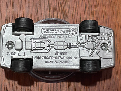Rare Matchbox World Class #21 Mercedes Benz 500 SL (Silver, Red ...