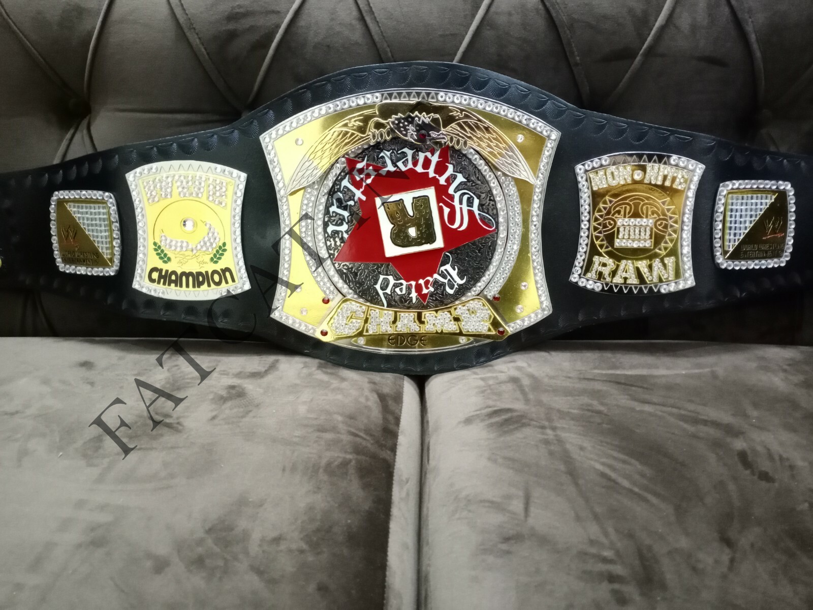 Edge Rated R Spinner HeavyWeight Wrestling Championship Belt Replica ...