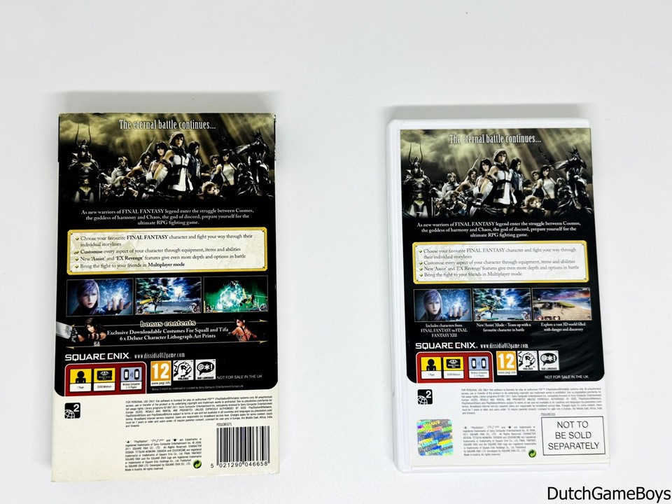 PSP - Final Fantasy - Dissidia 012 - Duodecim - Legacy Edition ...