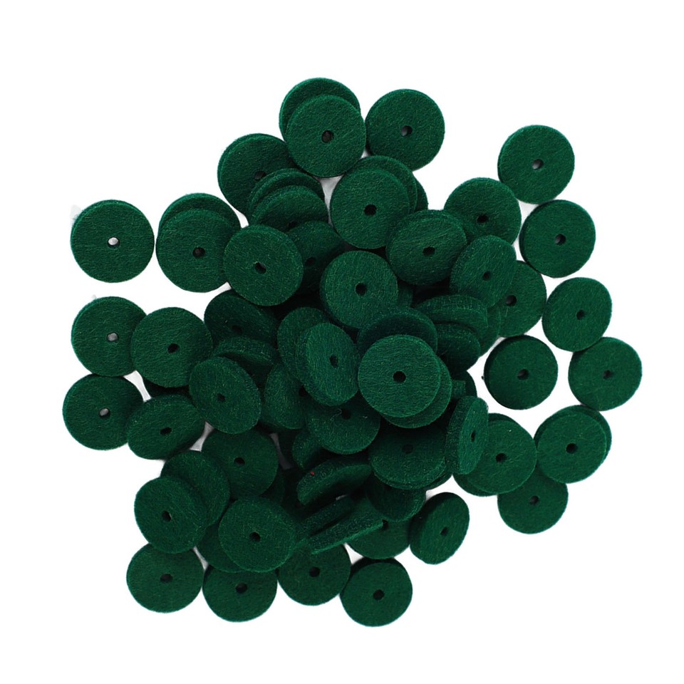 90Pcs Green Piano Felt Pad Noise Reduction Round Piano Felt Keyboard ...