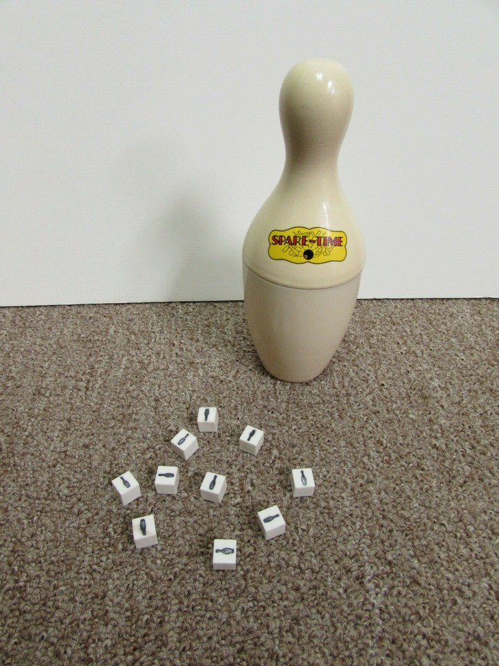 VINTAGE SPARE TIME BOWLING GAME ORIGINAL BOX SPARE-TIME CORP. 1940 ...