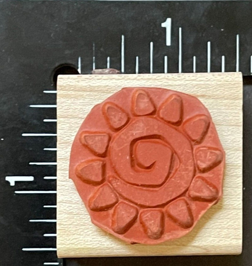 Mayan Aztec Spiral Sun Celestial Body Southwest Style Symbol Wood ...