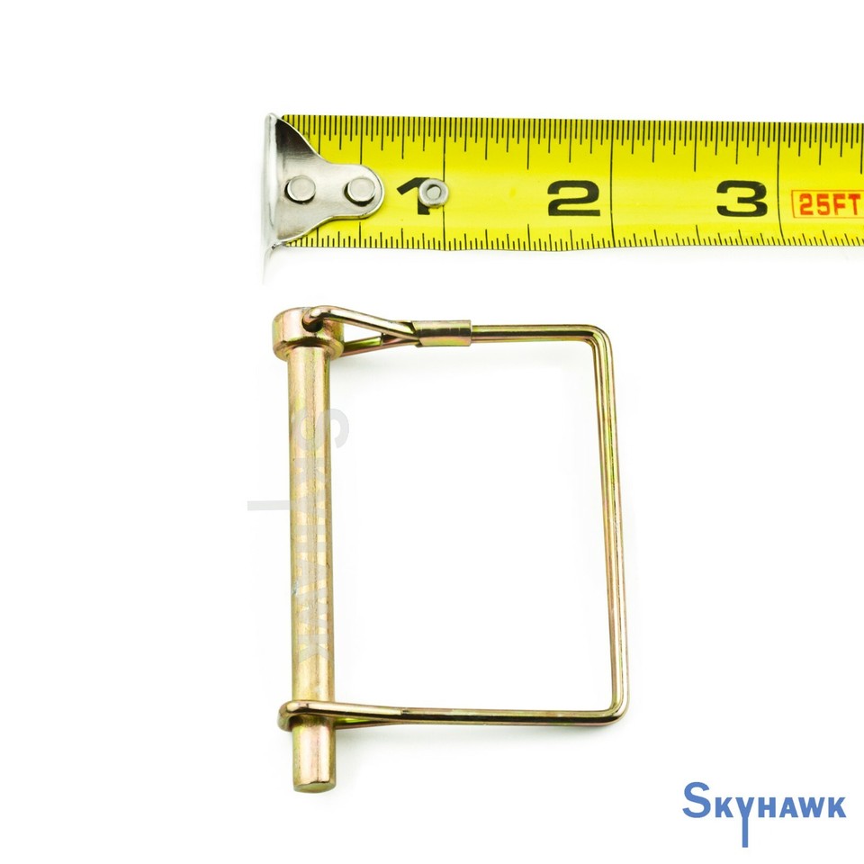 50 PACK LOT 1/4" COUPLER SAFETY PIN SNAP LOCK TRAILER SQUARE HANDLE ...