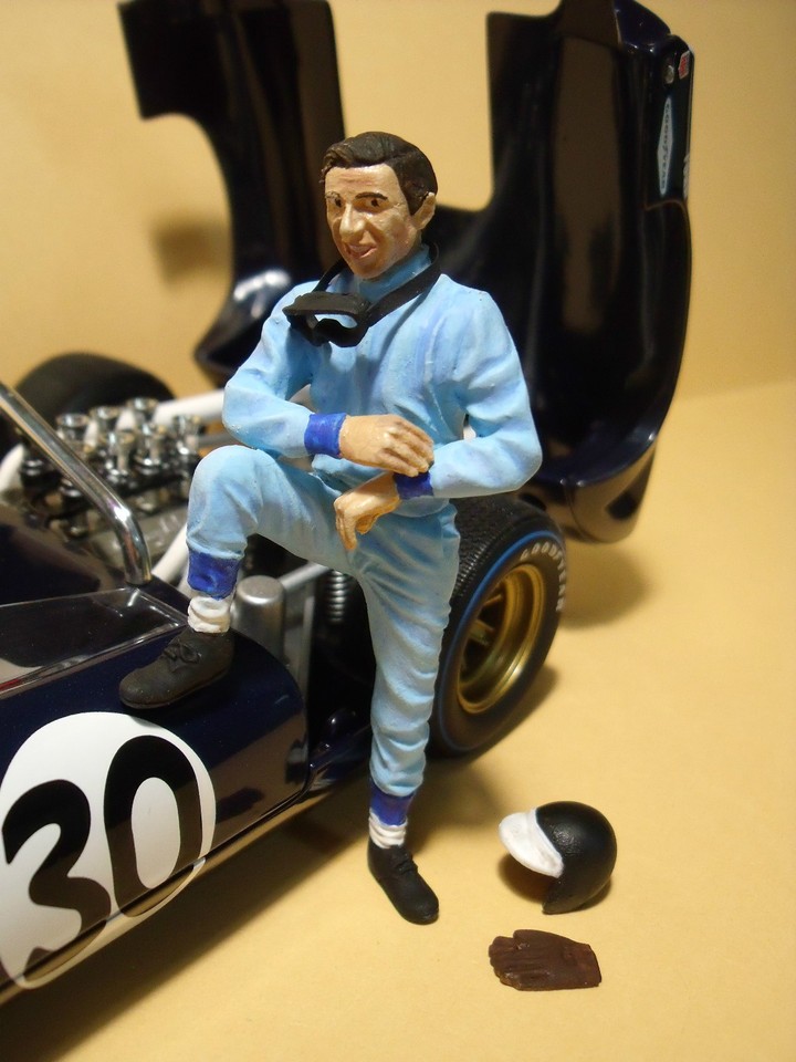 1/20 FIGURE JIM CLARK VROOM UNPAINTED FOR LOTUS F1 SPARK QUARTZO | eBay