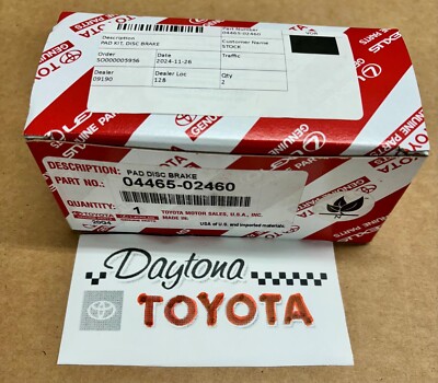 Genuine OEM Toyota Brake Pads Front 04465-02460 1971-1980, 2020-2025 ...