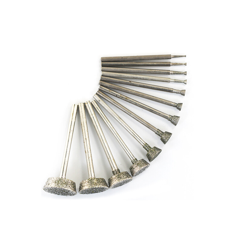 Diamond Rotary Drill Bit 1-16mm Grinding Cutting Burr Set for Dremel ...