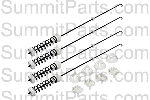W10780048 WASHER SUSPENSION ROD KIT (4PC) FOR WHIRLPOOL MAYTAG WASHING ...