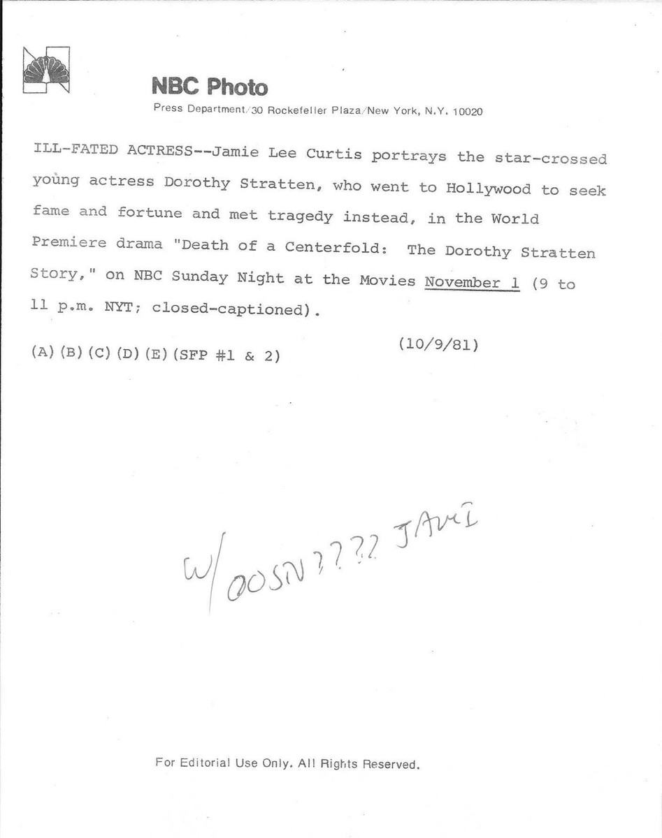 Autopsy Photos Of Dorothy Stratten