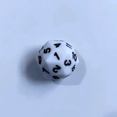 Dungeons & Dragons Dice Die White Black D30 30 Sided Polyhedral D&D DnD ...