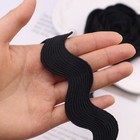 Rick Rack Wide Rick Rack Wave Bending Fringe Trim 4 Yards Black RIC Rac ...