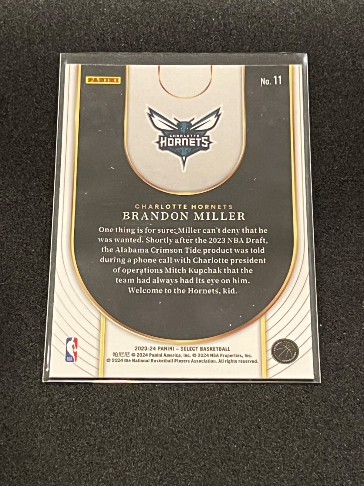 2023-24 Panini Select Basketball Brandon Miller Neon Icon Rookie #11 ...