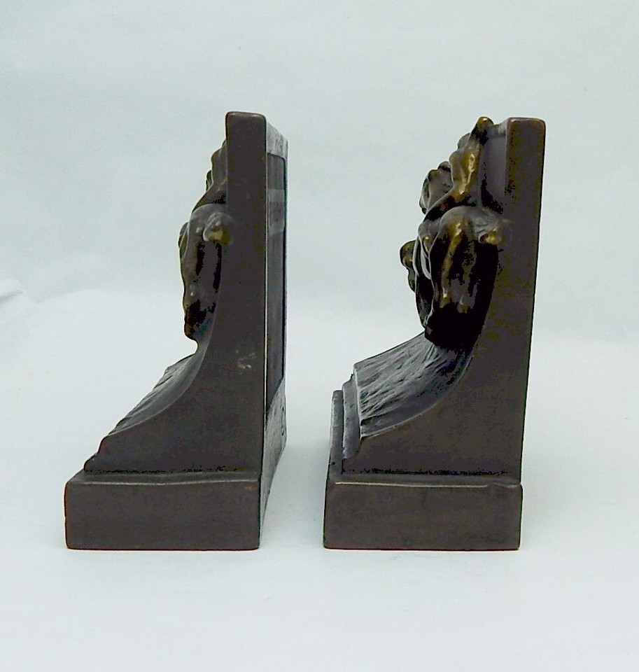 The Buffalo Hunt Bookends | eBay