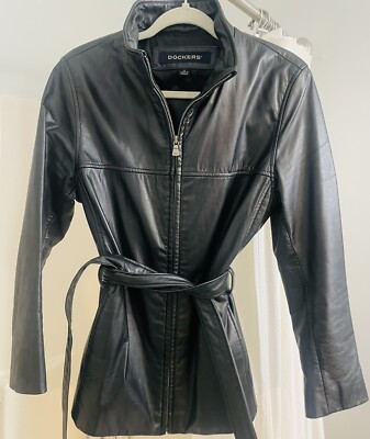 Vintage Dockers Ladies Leather Jacket | eBay