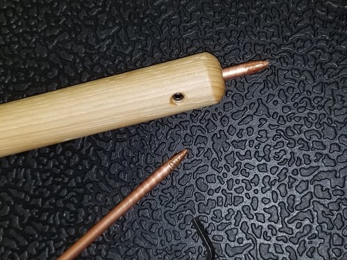 12" ISHI STICK PRESSURE FLAKER 16D (HICKORY/OAK) FLINT KNAPPING | eBay
