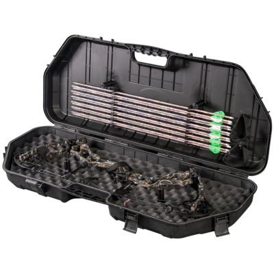 COMPOUND BOW HARD CASE PADDED LOCKABLE ARCHERY HUNTING BOW STORAGE CASE ...