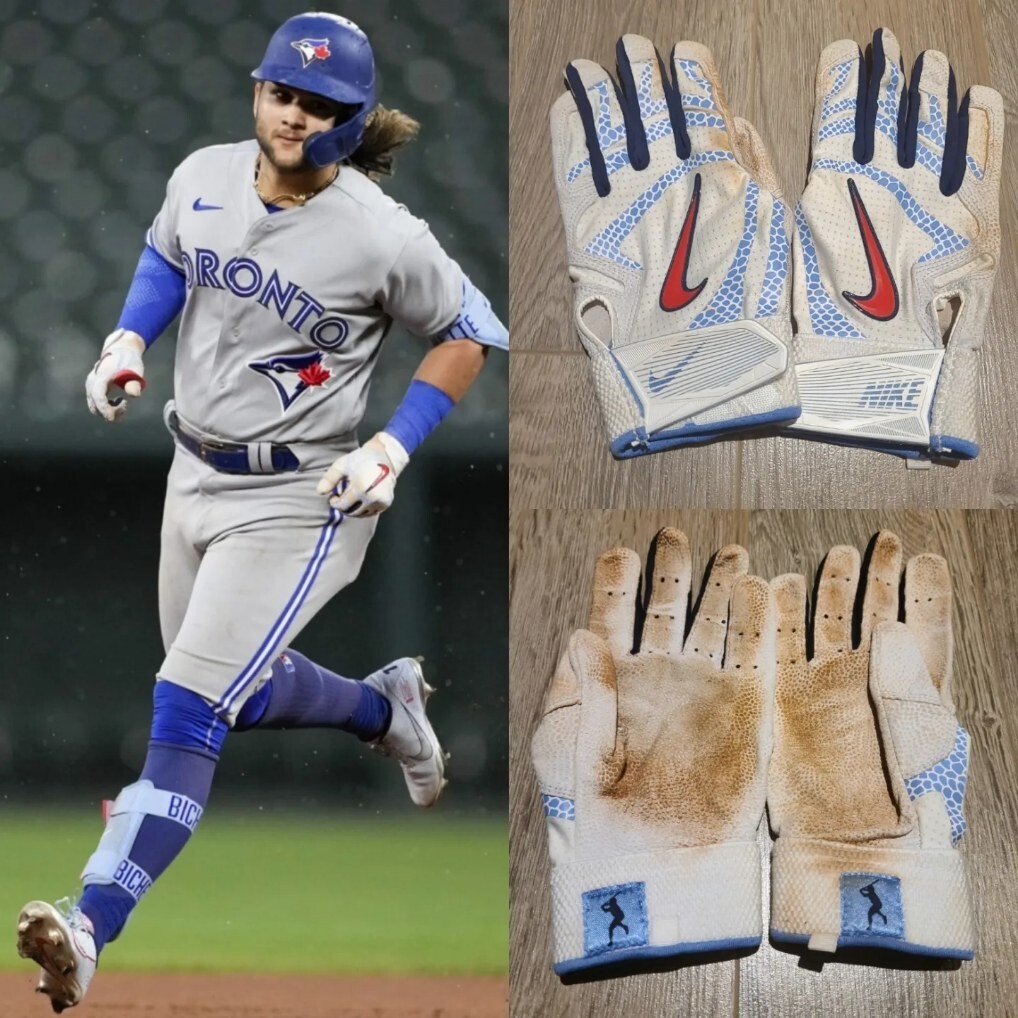 Bo Bichette "Bo Flows" Personalized Game Used Nike Baseball Batting ...