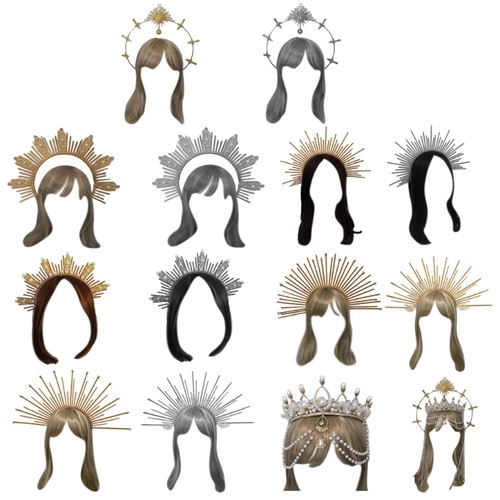 Cosplay Angel Aureole Shape Headband Materials for Teens Festival Party ...