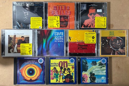 Miles Davis on Columbia - 10x Classic Jazz CD Lot - Kind of Blue, ESP ...