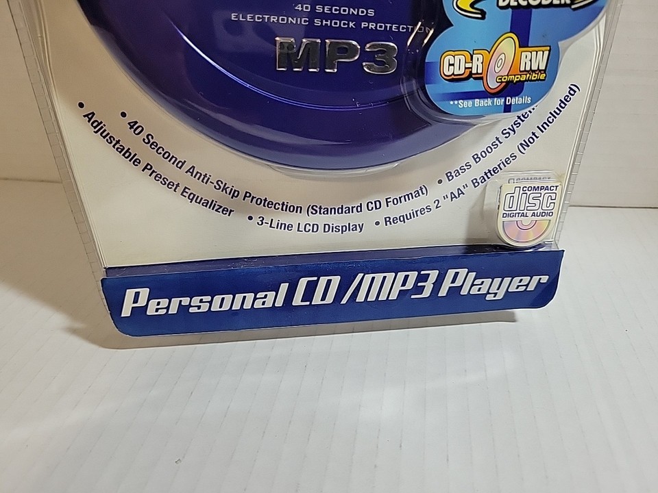 Audio Solutions MP3 Portable Compact Disc Player CD Model ATC-351 ...