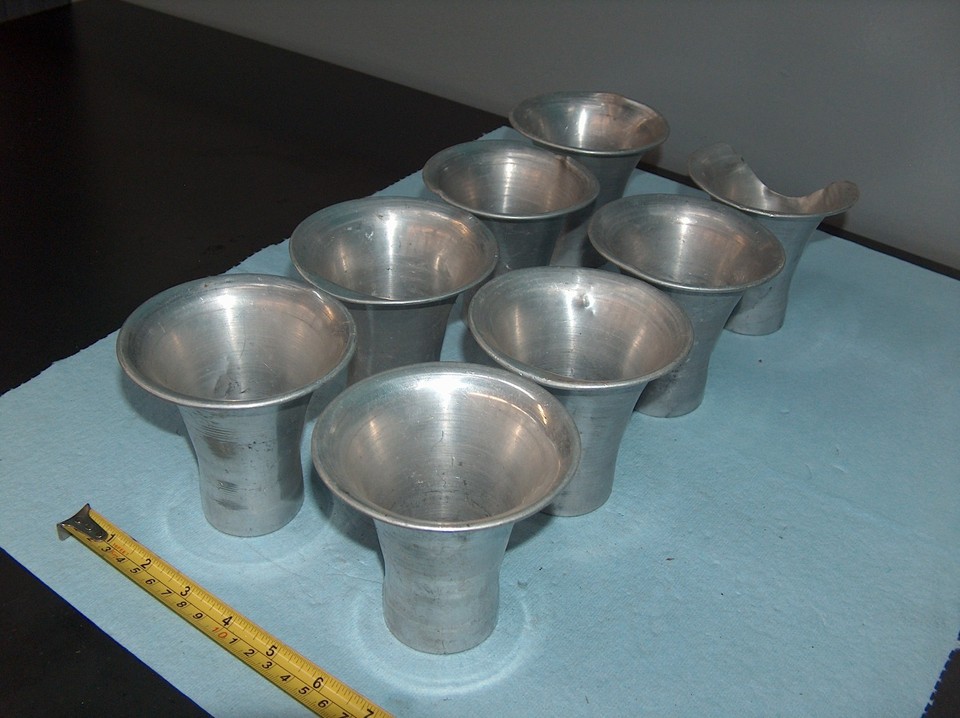 Vintage Racing Hilborn Fuel Injection Spun Aluminum Stacks Set of 8 ...