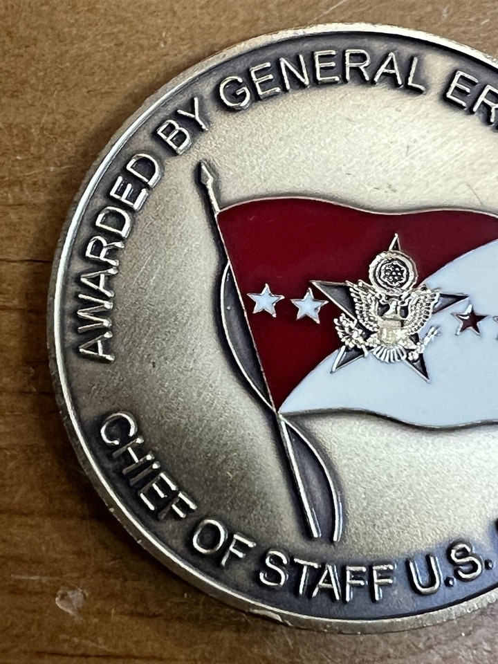 Challenge Coin Chief Of Staff US Army General Eric K Shinseki / Us ...