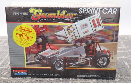 Monogram Steve Kinser Gambler Sprint Car 1:24 Model World of Outlaws ...