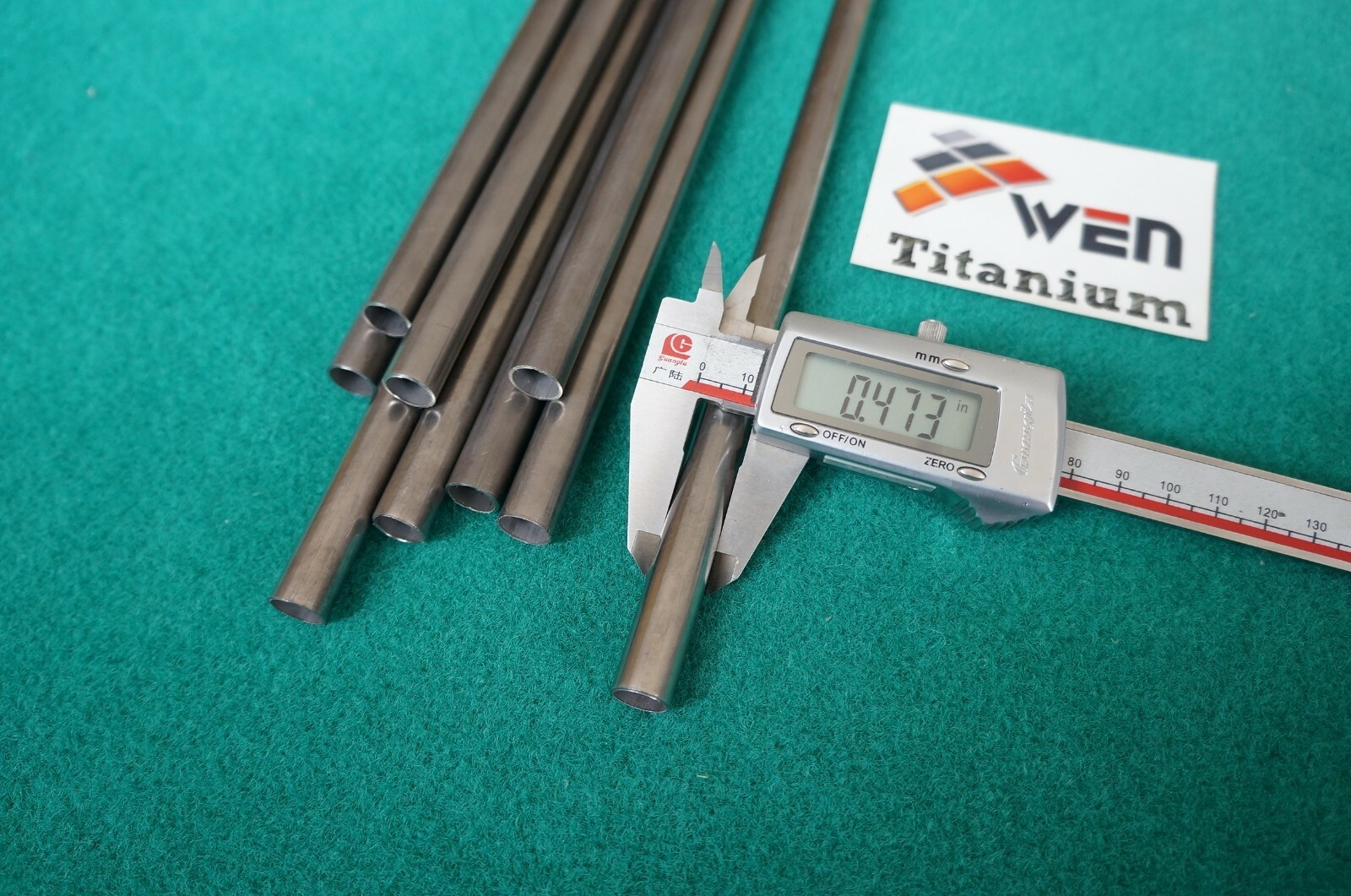 Grade 1 Titanium Tube ( .472" x .02" x 40" ) Ti Pipe 12mm Metal Round ...