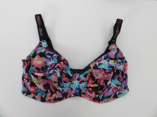 (#253) Elomi Tatiana 4140 Floral Underwire Bra Supportive Adjustable ...