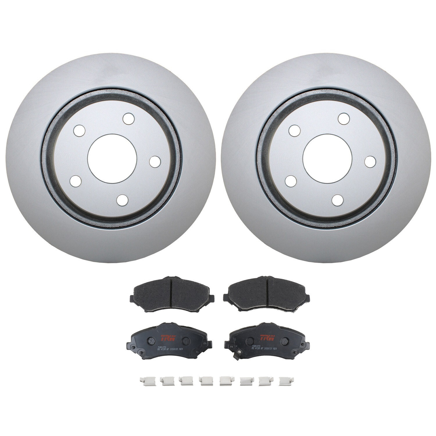 Front Heavy Duty Brake Kit 332mm Rotors TRW Metallic Pads For Wrangler ...