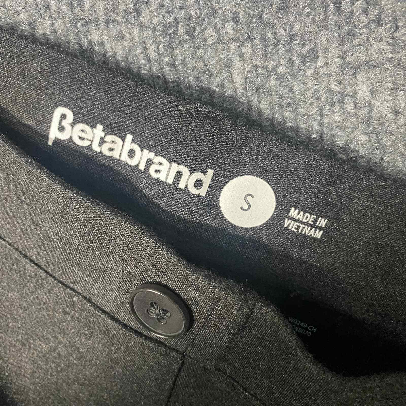 Betabrand Pants Small Charcoal Cropped Leg Capri Trouser Dress Pants ...