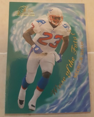 1997 Flair Showcase Wave of the Future #20 Sedrick Shaw New England ...