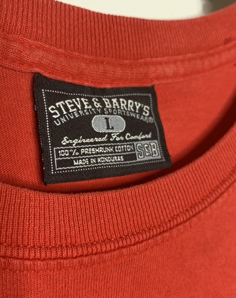 NC State T Shirt Tee Large Red Wolfpack All Cotton Steve and Barrys | eBay