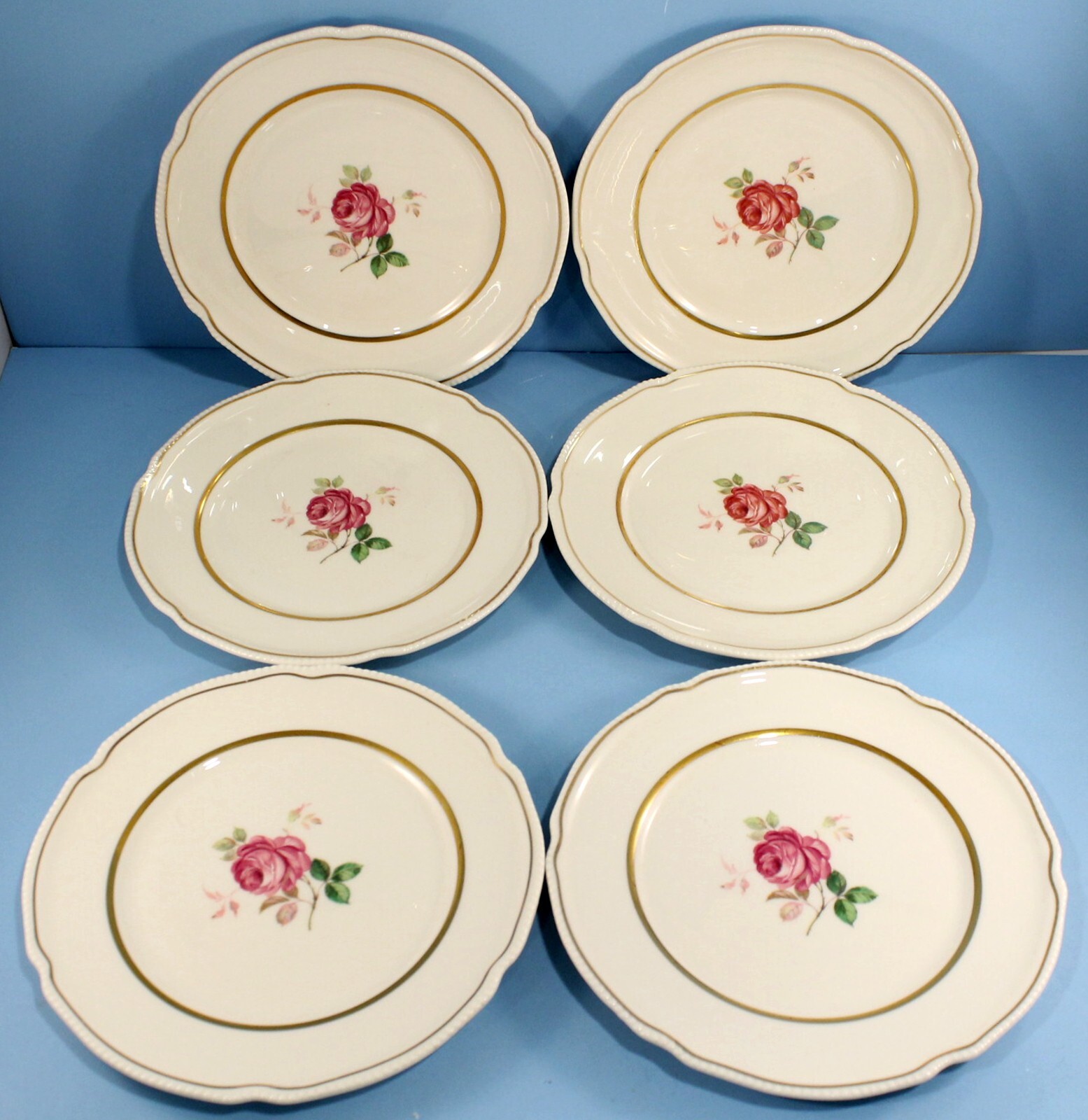 Castleton China DOLLY MADISON Salad Plates * Set of 6 * EXCELLENT USED ...
