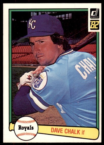 1982 Donruss Baseball Card Dave Chalk A Kansas City Royals #590 | eBay