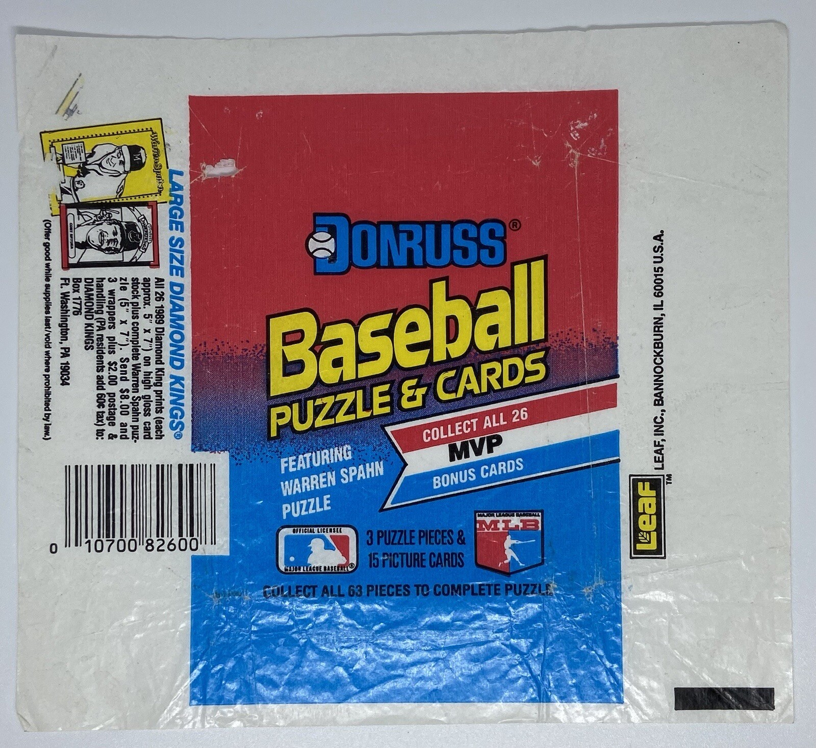 (20) 1988-1991 Fleer, Topps, Leaf, O-Pee-Chee, Donruss Wax Wrappers (NO ...