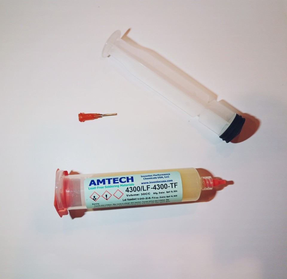 GENUINE AMTECH!! 4300/LF-4300-TF Water Washable Tacky Flux 30cc REL0 | eBay