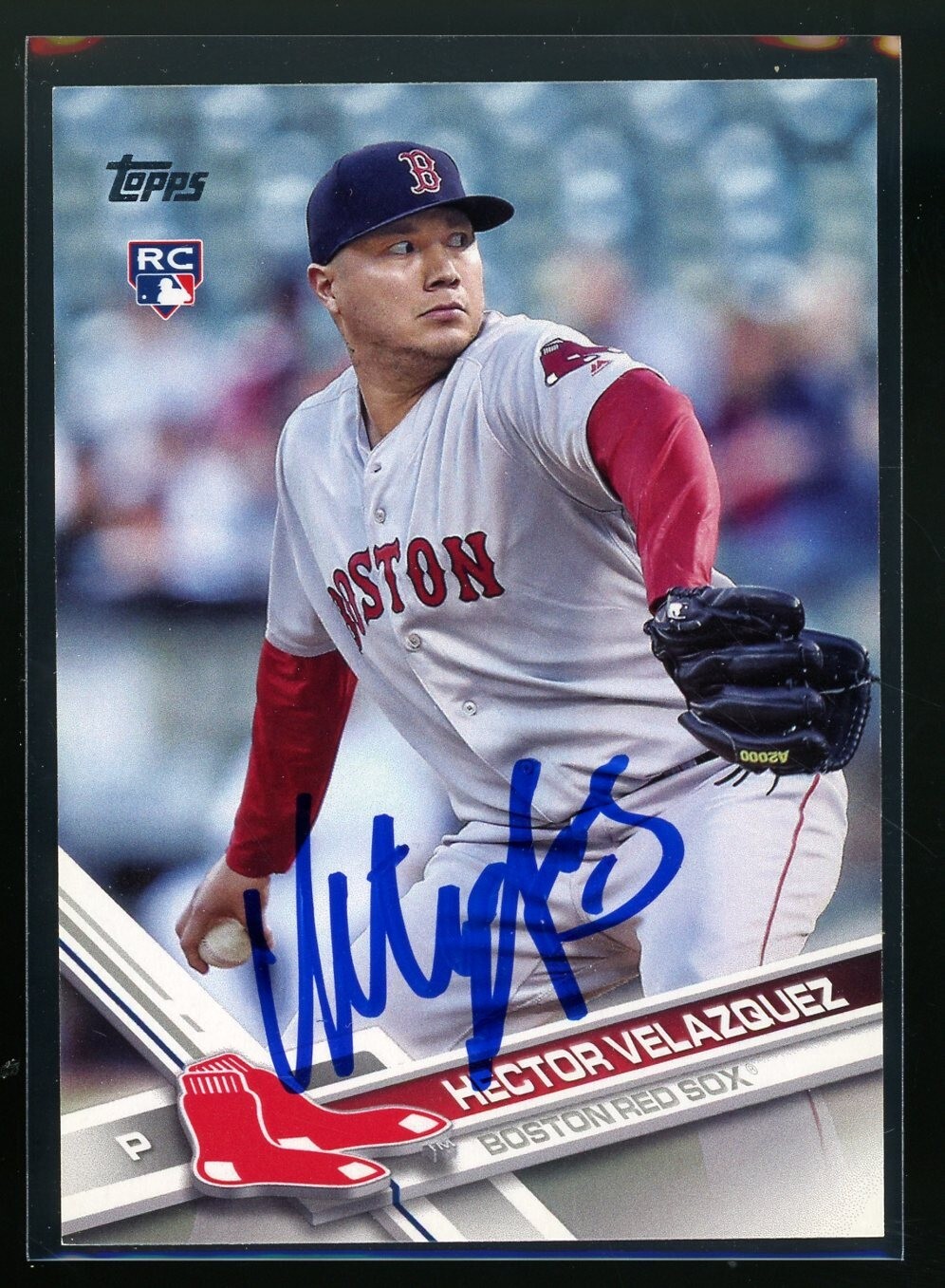 2017 Topps HECTOR VELAZQUEZ Signed Card autograph auto RED SOX RC | eBay