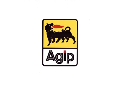 Vintage Sticker Agip Oils Motorcycle MotoGP F1 Ducati Medium | eBay