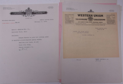 1928 Lamson Goodnow Foster Stevens Grand Rapids MI Telegram Ephemera ...