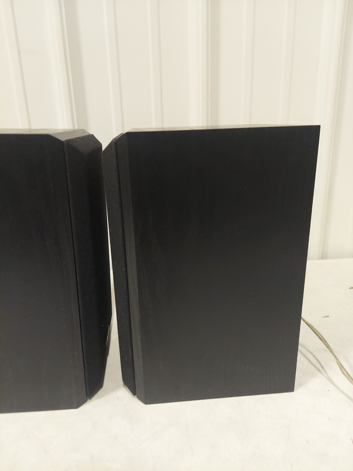 Pair Vintage Polk Audio Mini Monitor Bookshelf Speakers Black Tested ...