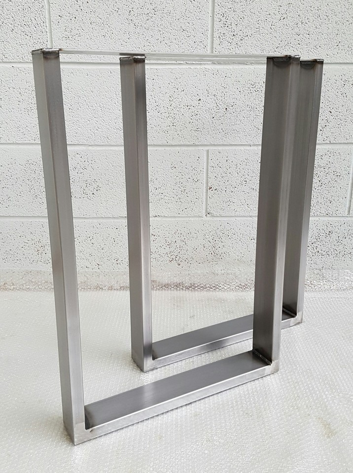 2x Table / Bench legs Designer Metal Steel Industrial "Sherwood Leg ...