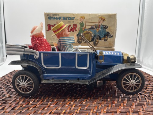 Vintage Kraf Toy Japan Battery Op Jolly Old Fashion Car Billy & Betsy ...