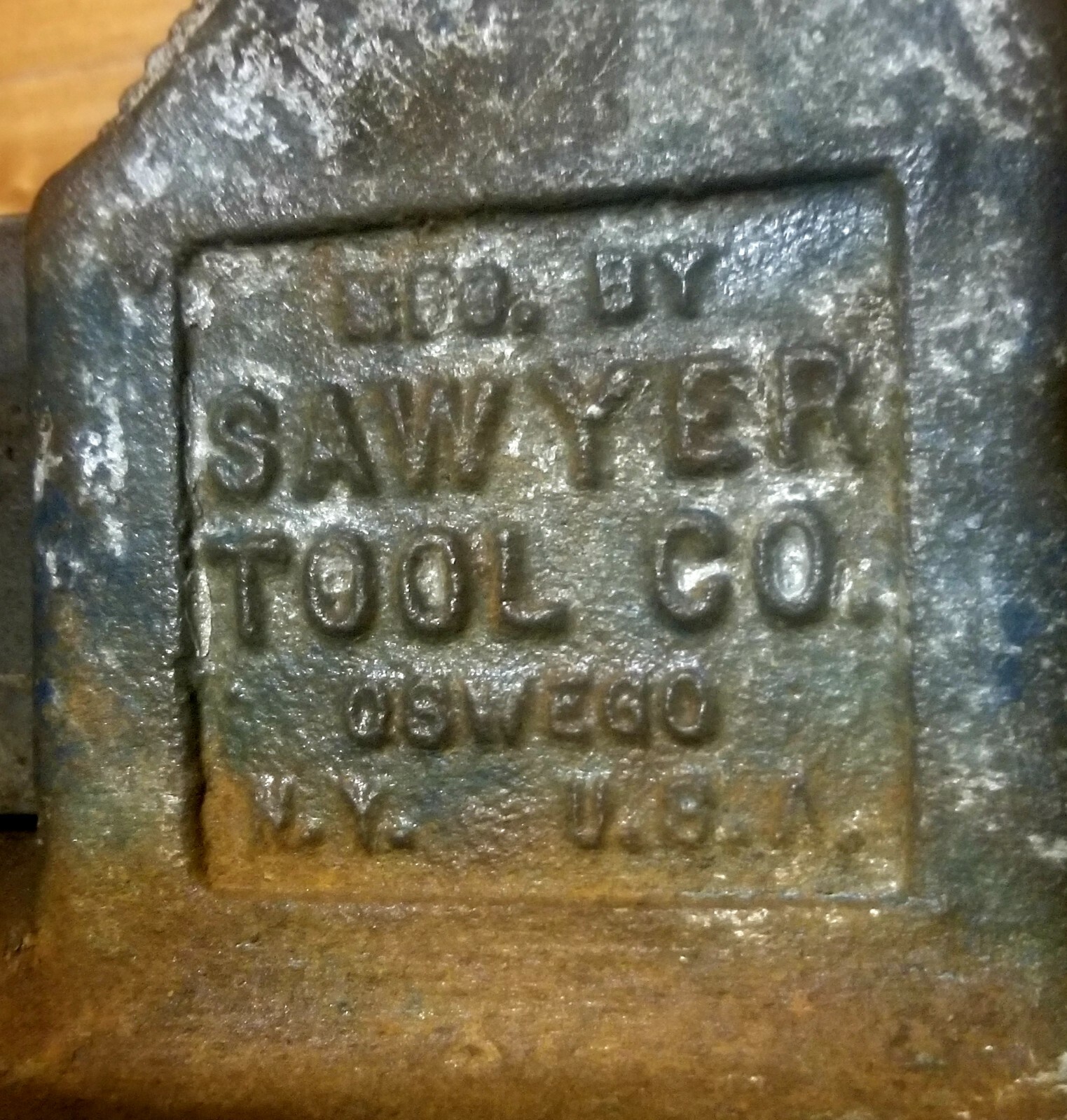 Rare Vintage Sawyer Tool Co. Oswego NY Swivel Base Vise No. 64 | eBay