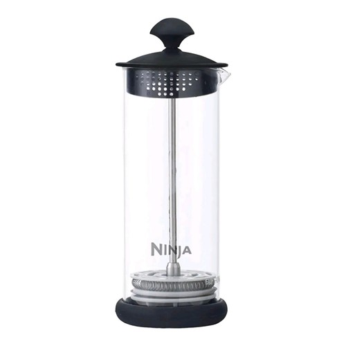 Ninja Milk Frother Coffee Bar Easy Glass & Black w/ Press Froth ...