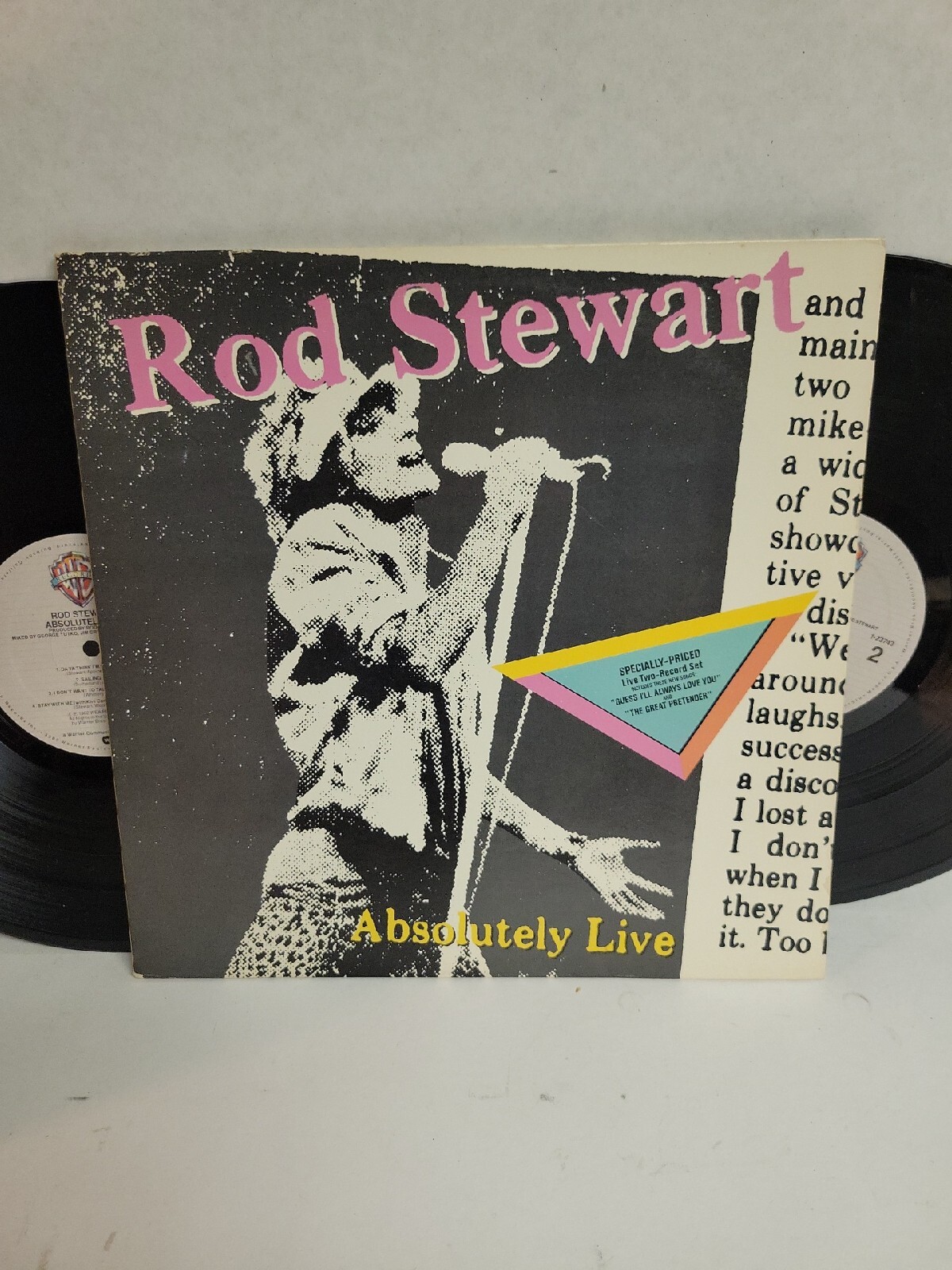 1982 ROD STEWART ABSOLUTELY LIVE Vinyl Record LP 23743-1 G | eBay