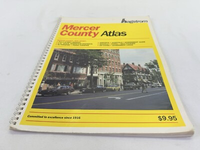 Hagstrom MERCER COUNTY NJ ATLAS - Spiral Bound - 13" x 10" - 1984 | eBay