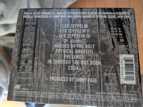 Led Zeppelin Box Set Complete Studio Recordings Missing Discs 3, 4 And ...